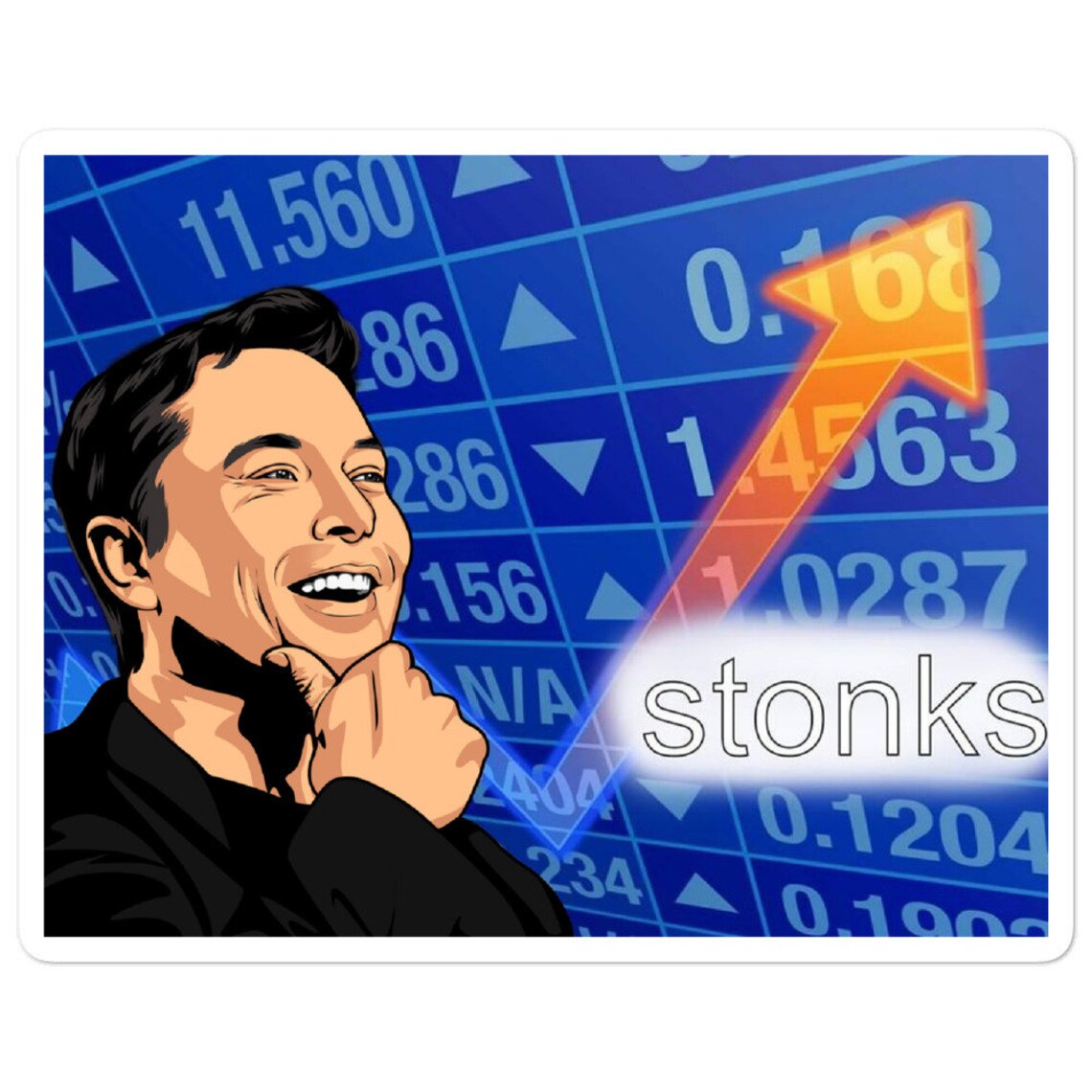 Elon Stonks Stickers - Etsy