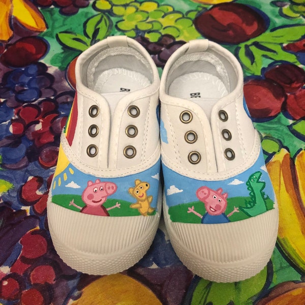 Peppa Pig Sneakers - Etsy