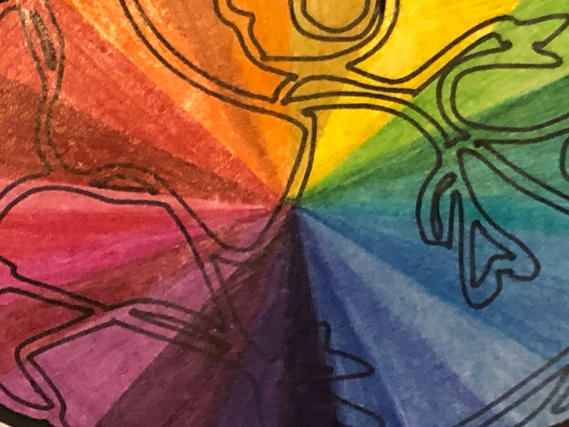 Color Wheel Heart - Etsy