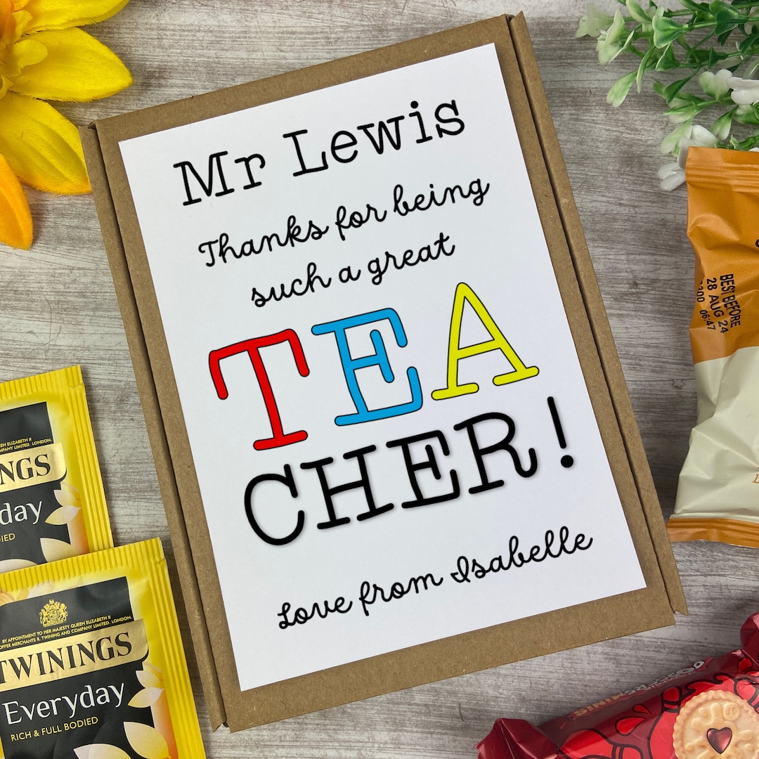 Teacher Thank You Gift, Teacher Thank You Tea and Biscuits Gift ...