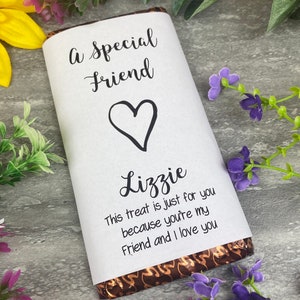 A Special Friend Chocolate Bar, Chocolate Bar, Birthday Chocolate Gift ...