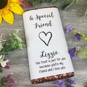 A Special Friend Chocolate Bar, Chocolate Bar, Birthday Chocolate Gift ...