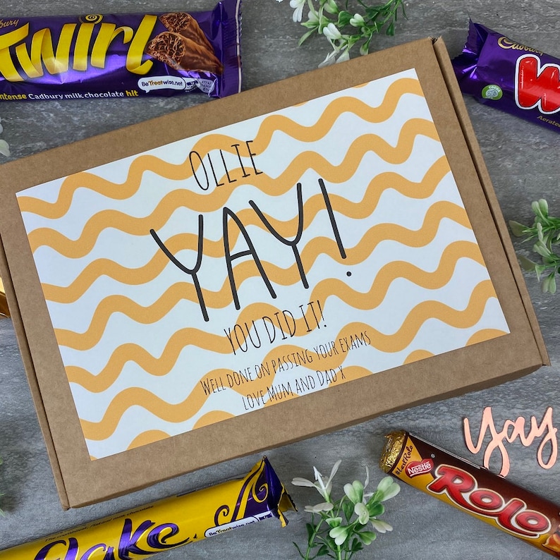 Yay Personalised Chocolate Box You Did It Chocolate Hamper | Etsy