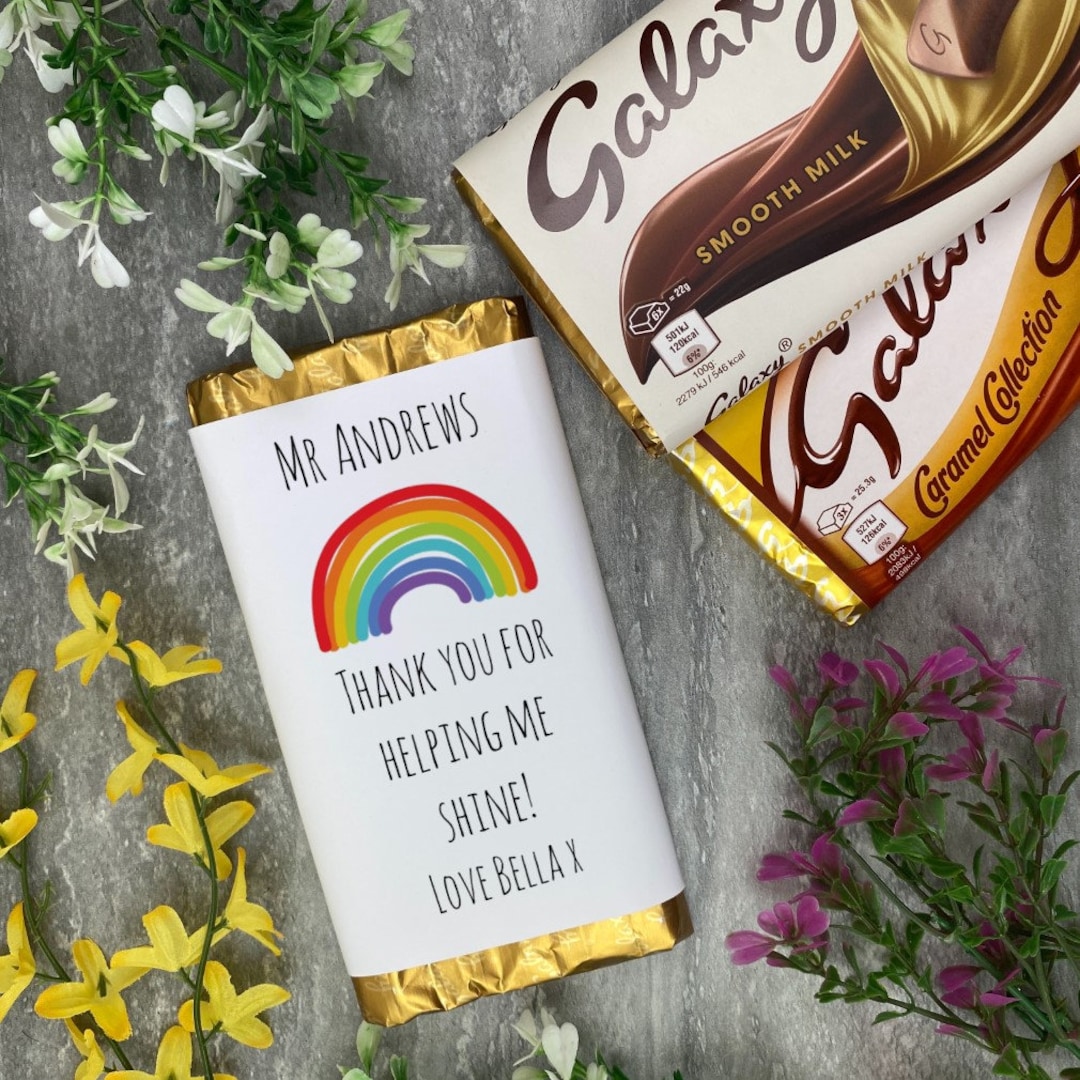 Teacher Chocolate Bar, Teacher Gift, Thank You Teacher, Chocolate Gift ...