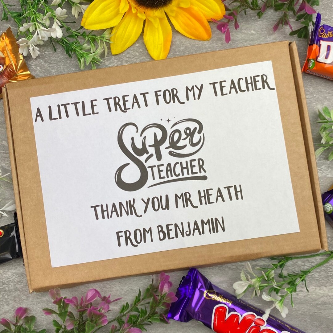 Super Teacher Chocolate Box Teacher Gift Chocolate Hamper - Etsy UK