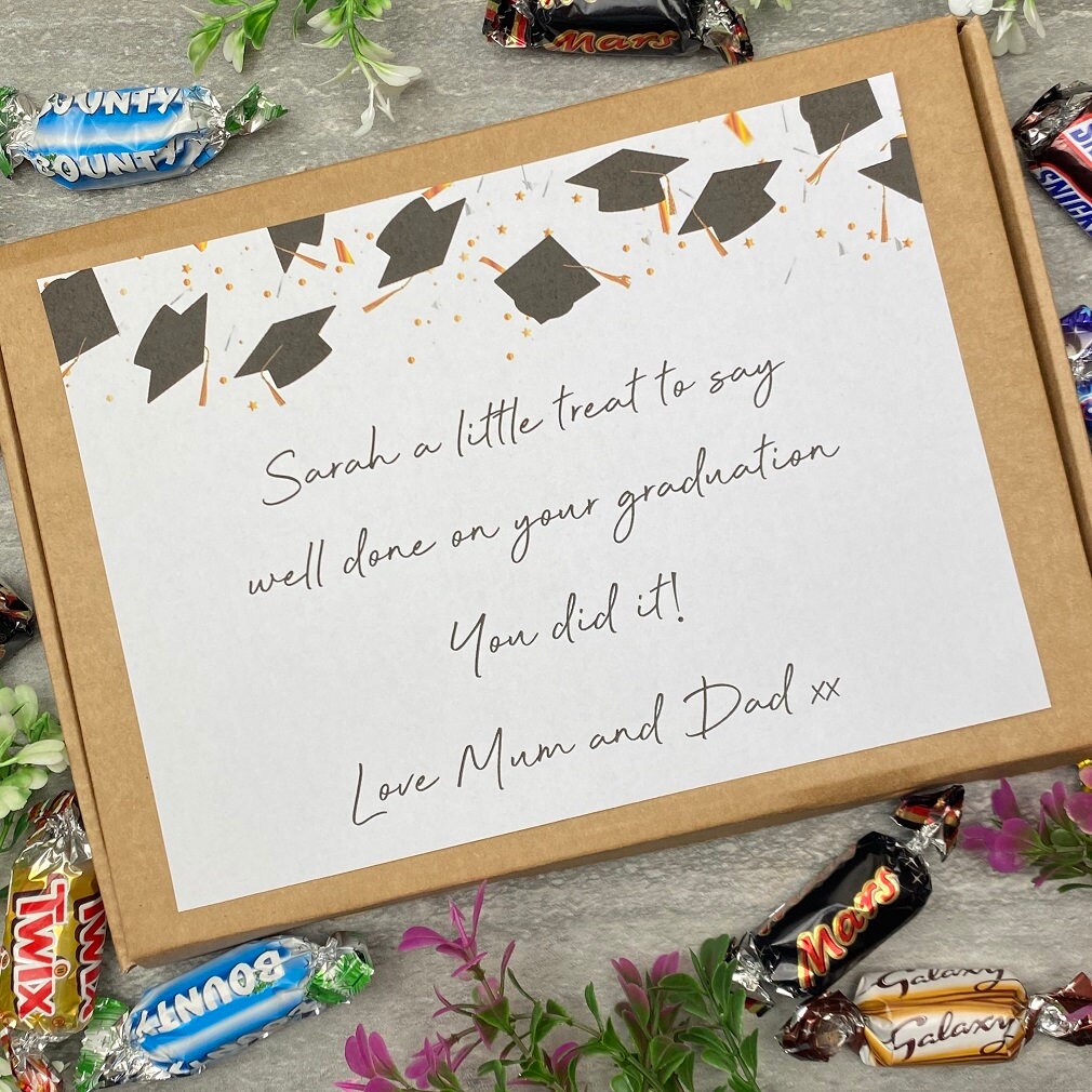 Graduation Gift for Her Chocolate Hamper Congratulations - Etsy UK