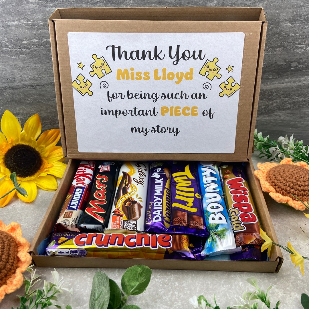Gift for Teacher, Teacher Gift, Teacher Chocolate Box, Personalised ...