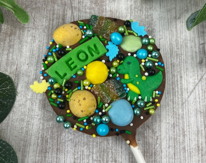 Personalised Easter Lollipop, Easter Gifts, Belgian Chocolate Lolly ...