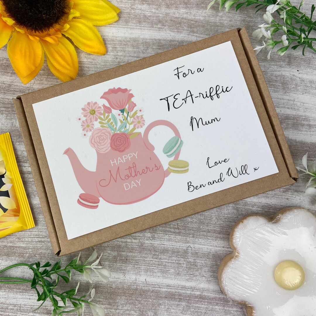 Mum Gift, Mother's Day Tea & Biscuit Box, Tea Box, Gift for Mum, Mother ...