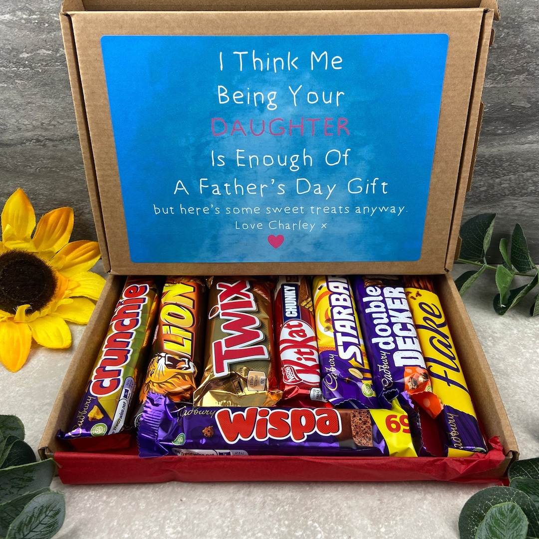 Father's Day Gift, Personalised Gift for Fathers Day, Chocolate Box ...
