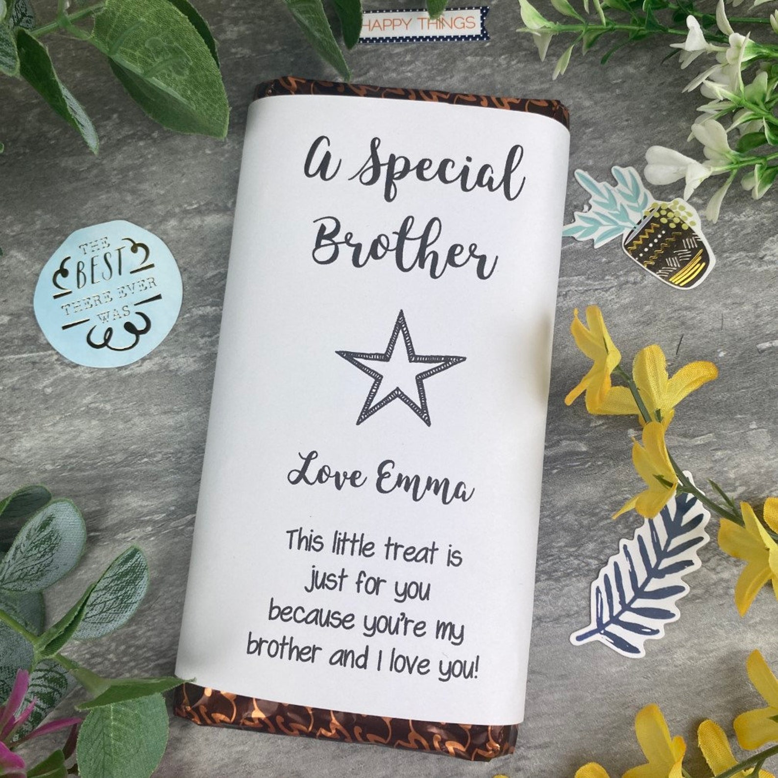 A Special Brother Chocolate Bar, Brother Gift, Special Brother ...