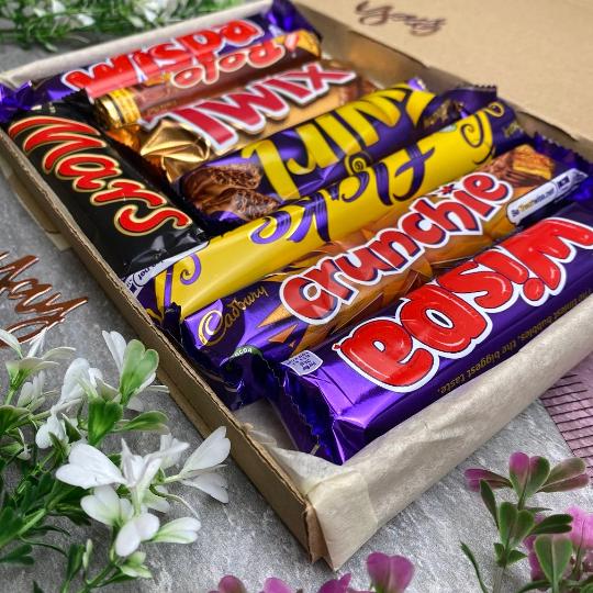 Personalised Cute Happy Birthday Letterbox Gift - Custom Name Chocolate ...