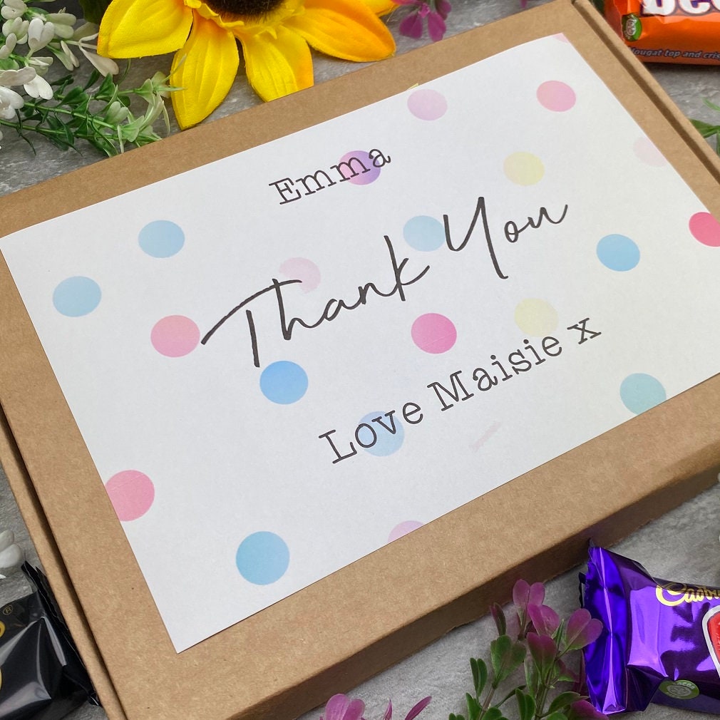 Thank You, Chocolate Box, Chocolate Hamper, Thank You Gift, Chocolate ...