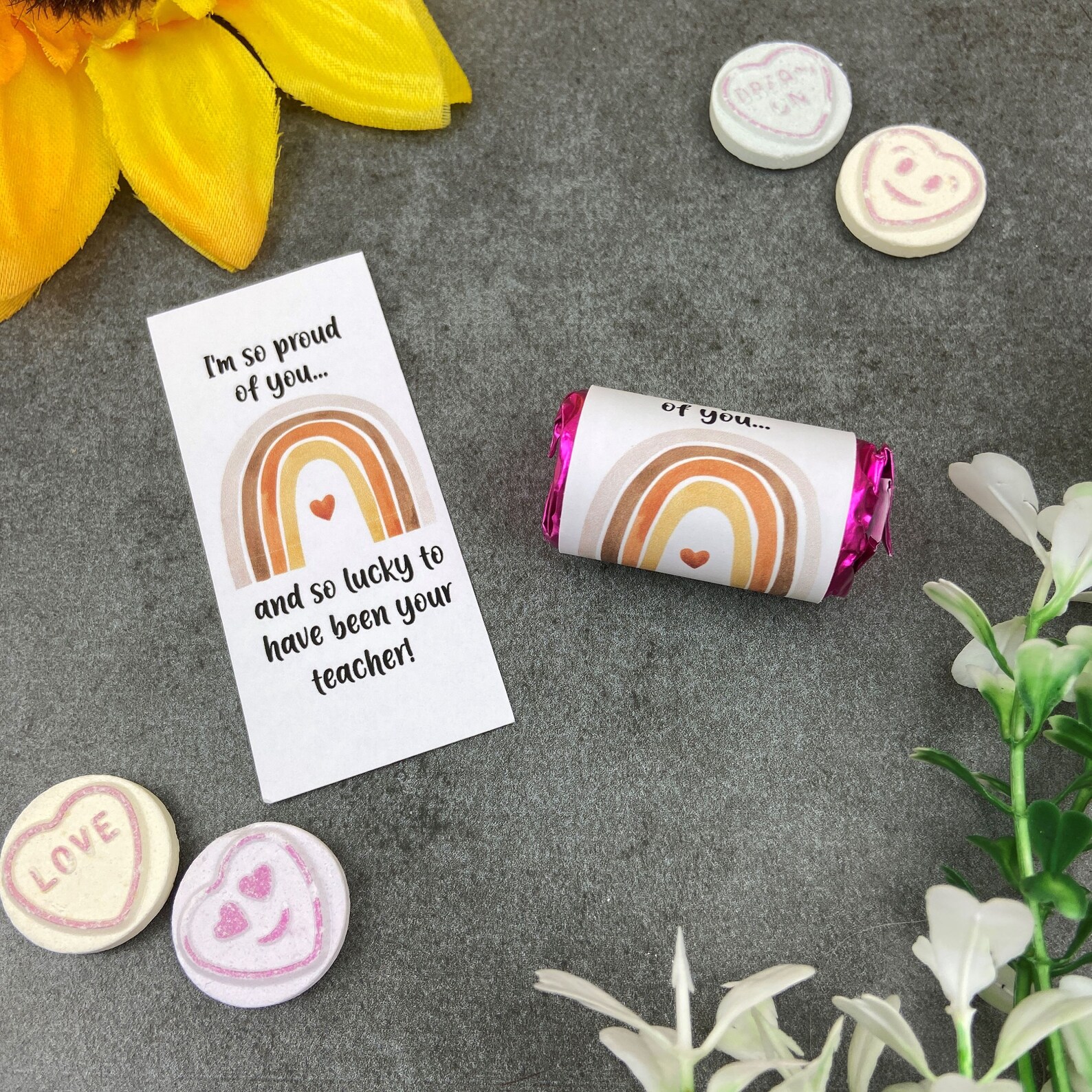 Student Gifts From Teacher, Student Love Heart Sweets, End of School ...