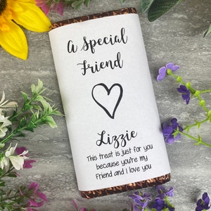 A Special Friend Chocolate Bar, Chocolate Bar, Birthday Chocolate Gift ...