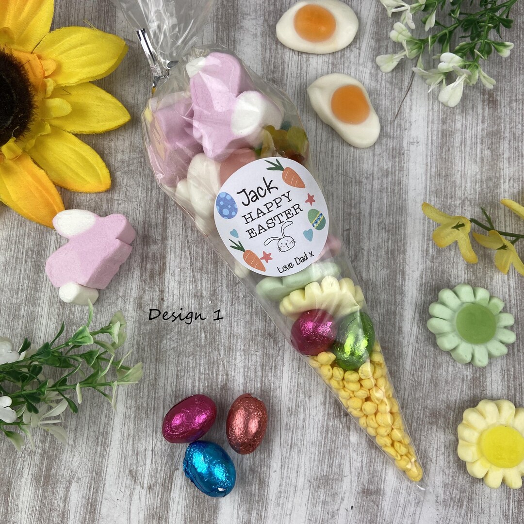 Personalised Easter Sweet Cone, Easter Gifts, Sweet Cone, Easter Sweet ...