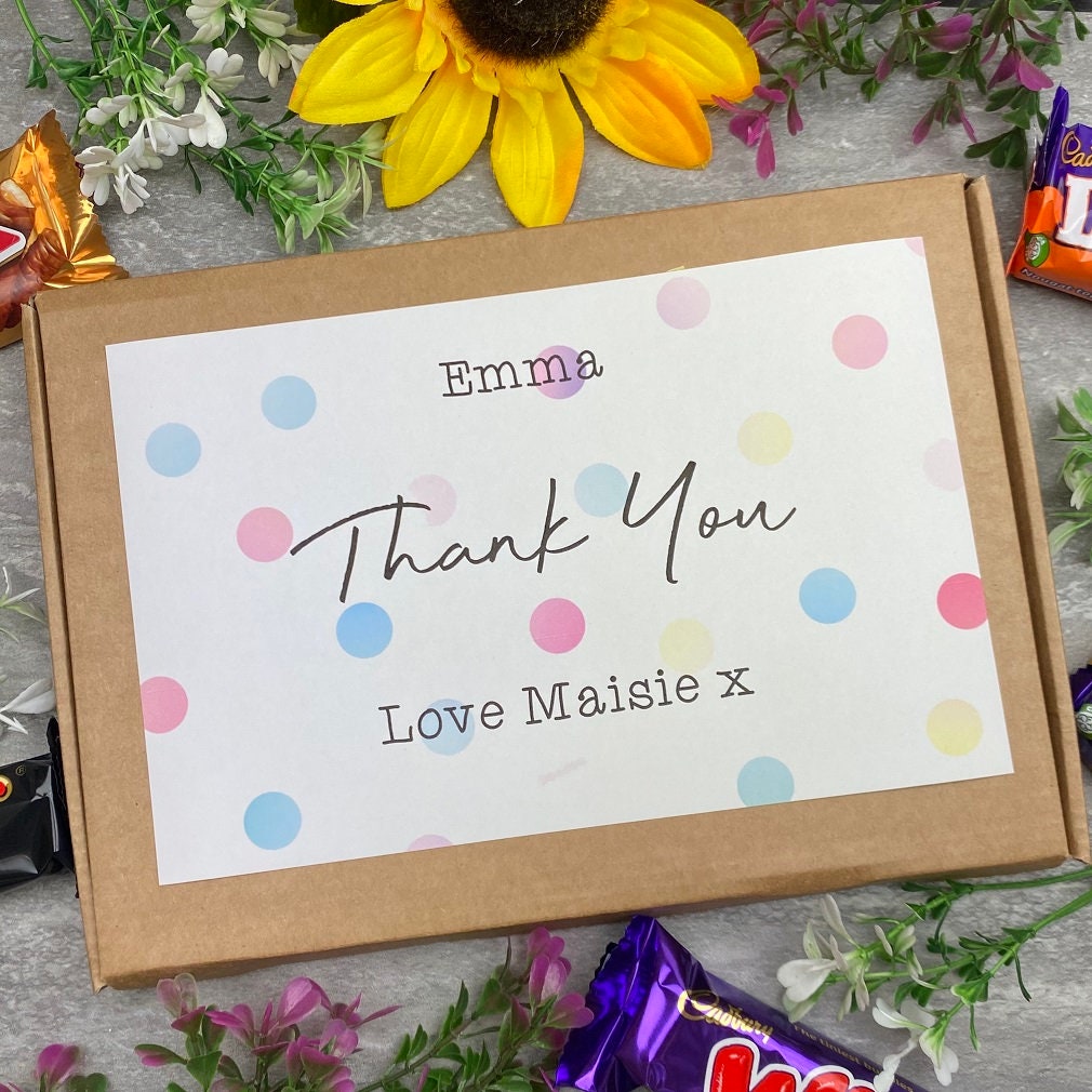 Thank You, Chocolate Box, Chocolate Hamper, Thank You Gift, Chocolate ...