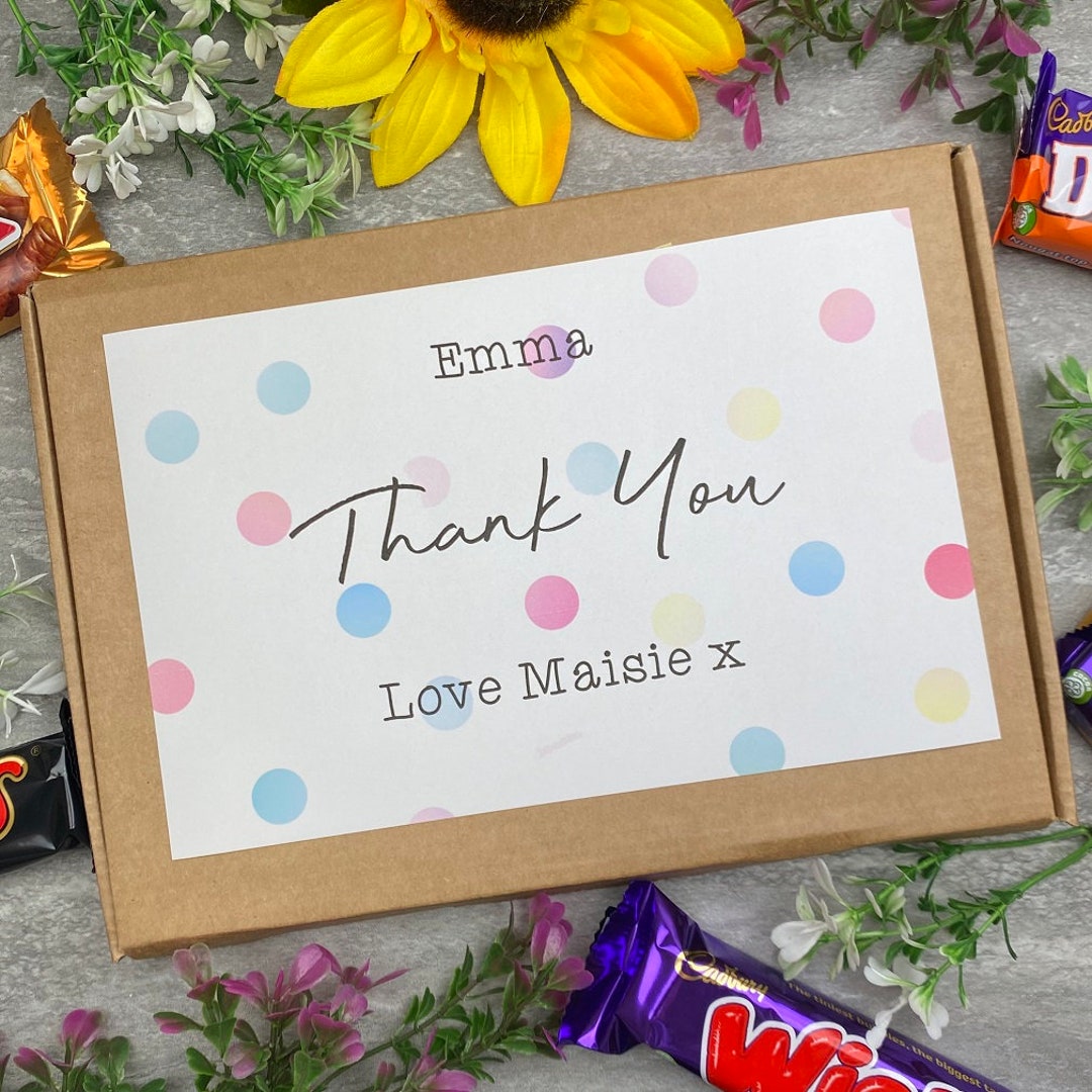 Thank You, Chocolate Box, Chocolate Hamper, Thank You Gift, Chocolate ...