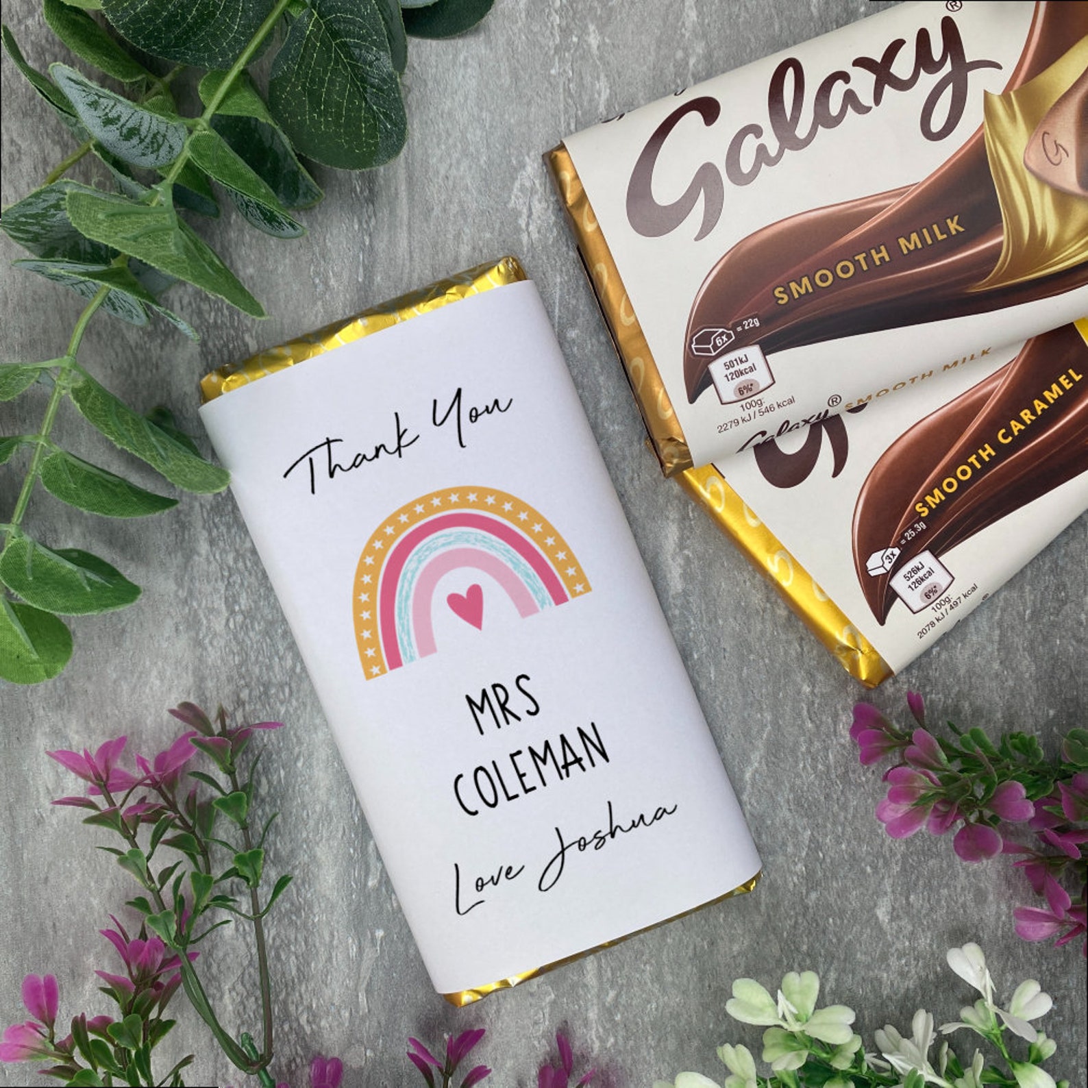 Teacher Chocolate Bar- Thank You - Etsy UK