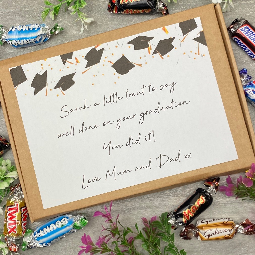 Graduation Gift for Her Chocolate Hamper Congratulations - Etsy UK