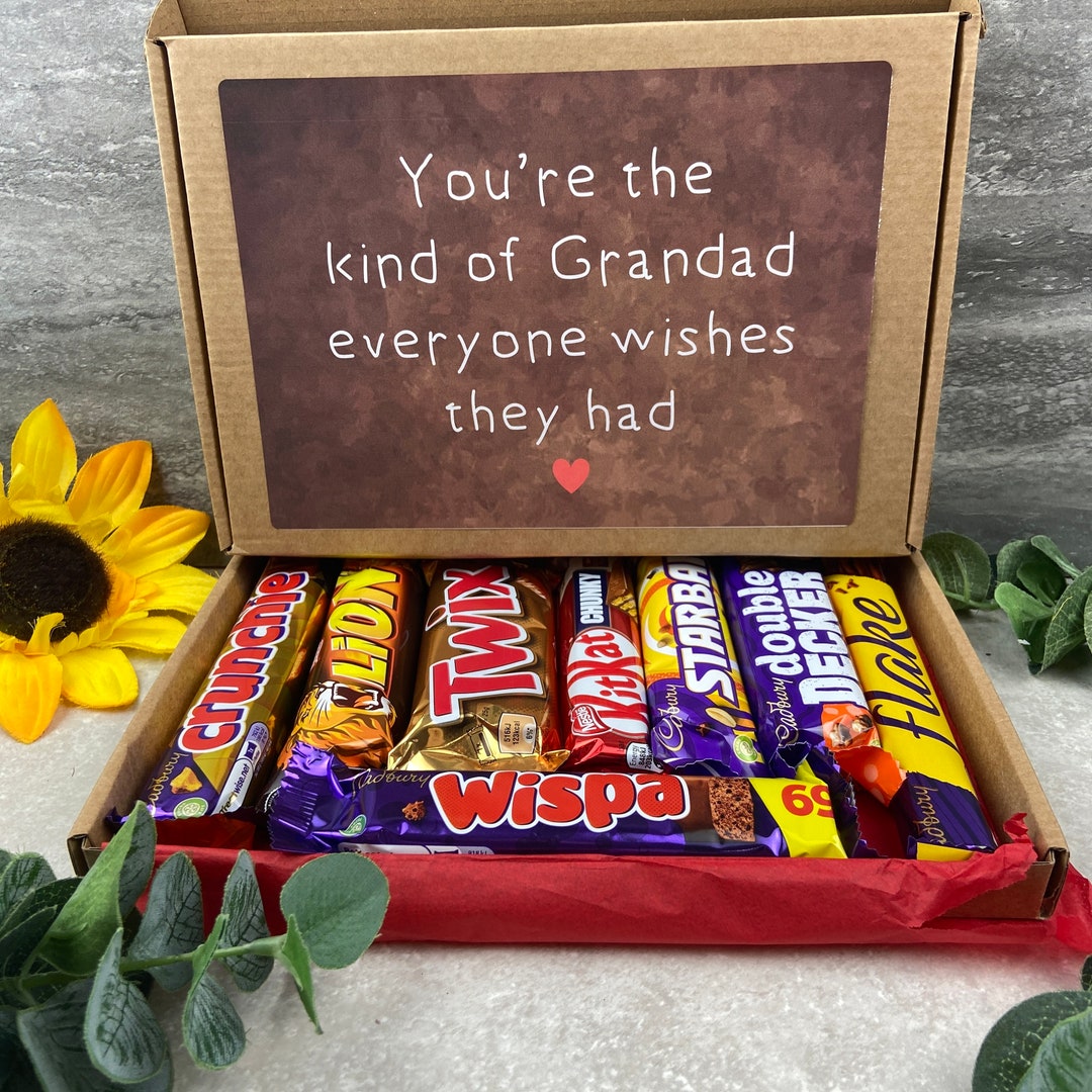 Grandad Gift, Grandad Treat Box, Fathers Day Treat, Grandpa Birthday ...