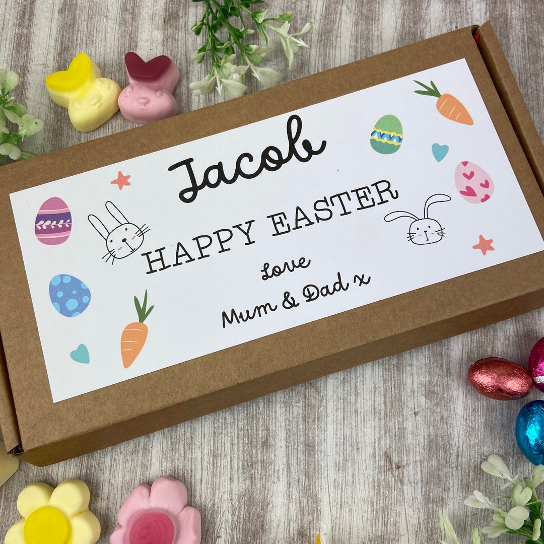 Easter Gifts, Personalised Sweet Box, Gift for Son, Grandson, Nephew ...