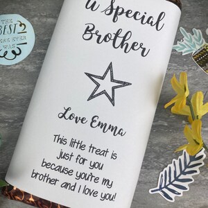 A Special Brother Chocolate Bar, Brother Gift, Special Brother ...