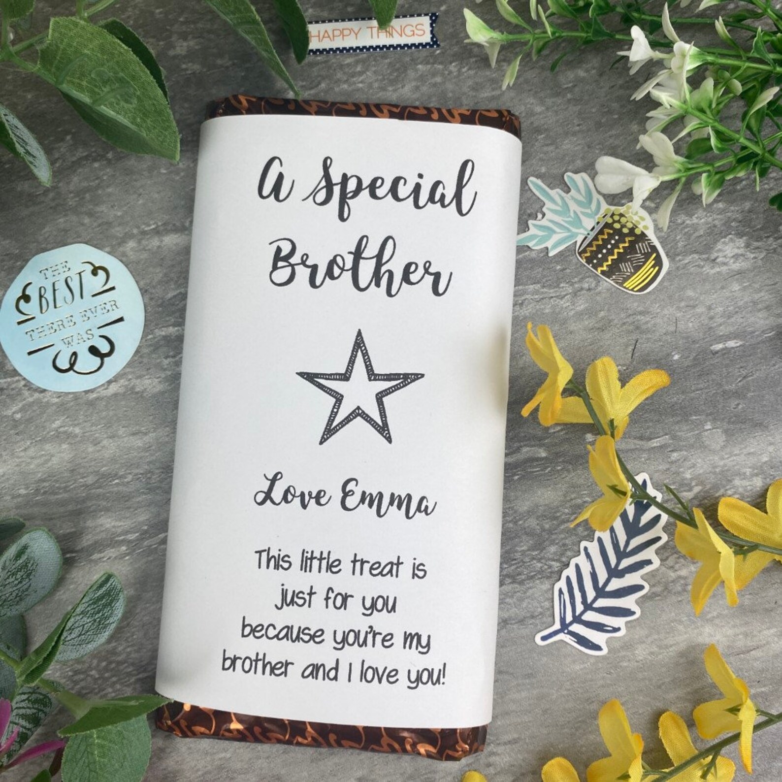 A Special Brother Chocolate Bar, Brother Gift, Special Brother ...
