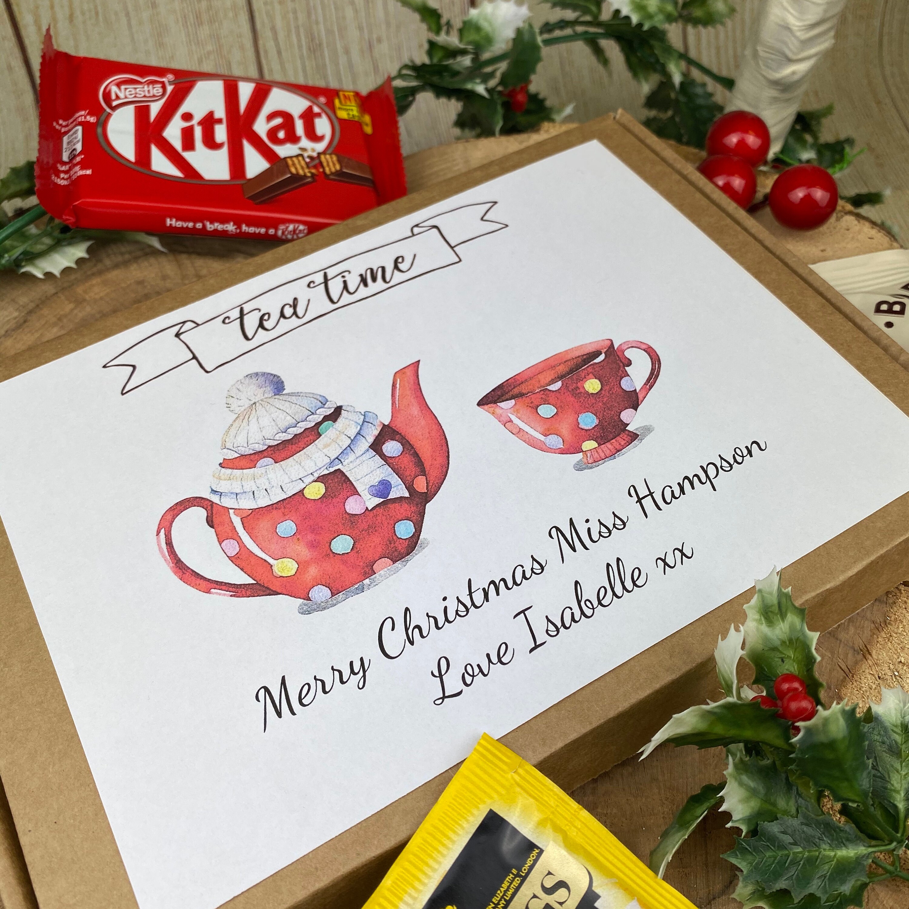 Teacher Christmas Tea & Biscuit Box Tea Box Tea Gifts Tea | Etsy UK