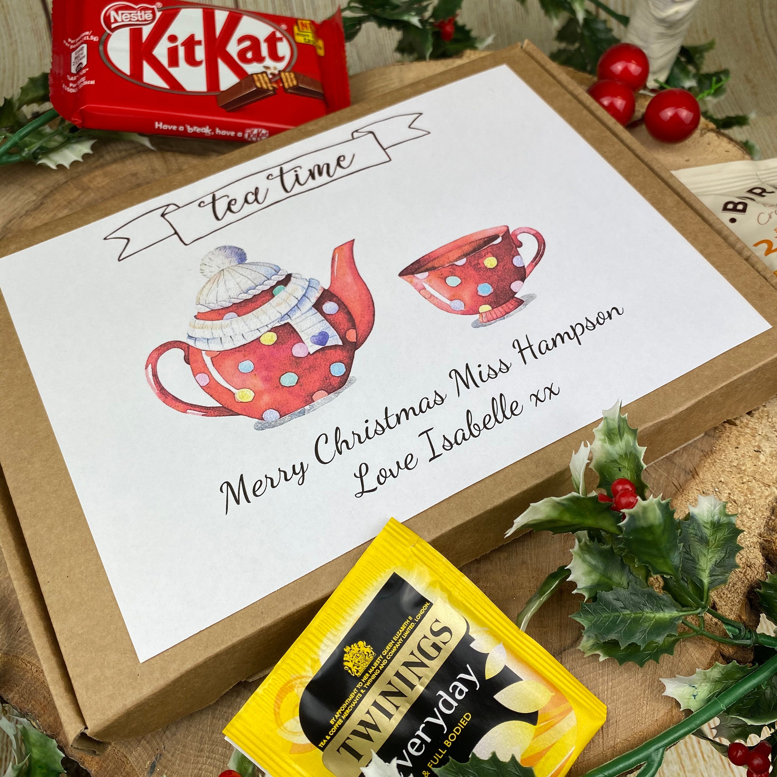 Teacher Christmas Tea & Biscuit Box Tea Box Tea Gifts Tea | Etsy UK