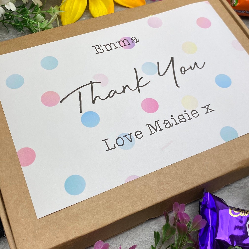 Thank You, Chocolate Box, Chocolate Hamper, Thank You Gift, Chocolate ...