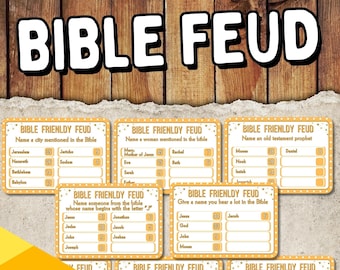 Christian Bible Feud Game Bible Family Feud-style Game Show Church ...