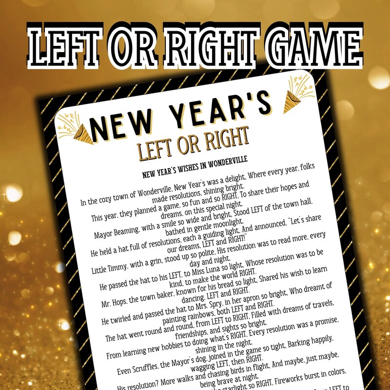 Free Left Right Games - Etsy