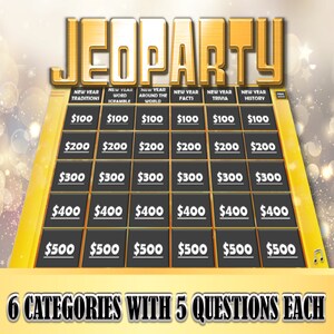 New Years Games Bundle Family Feud New Years Eve Jeopardy Wheel New ...
