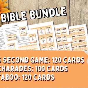 Bible Game Bundle Printable PDF Bible Games Bundle Bible Games for ...