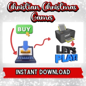 Christian Christmas Games Printable, Bundle Game Christmas Trivia Bible ...