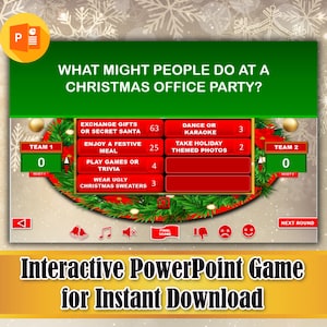 Christmas Friendly Feud Family Game Powerpoint Christmas Feud Zoom ...