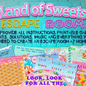 Escape Room for Kids, Land of Sweets, Kids Escape Room, Candyland ...