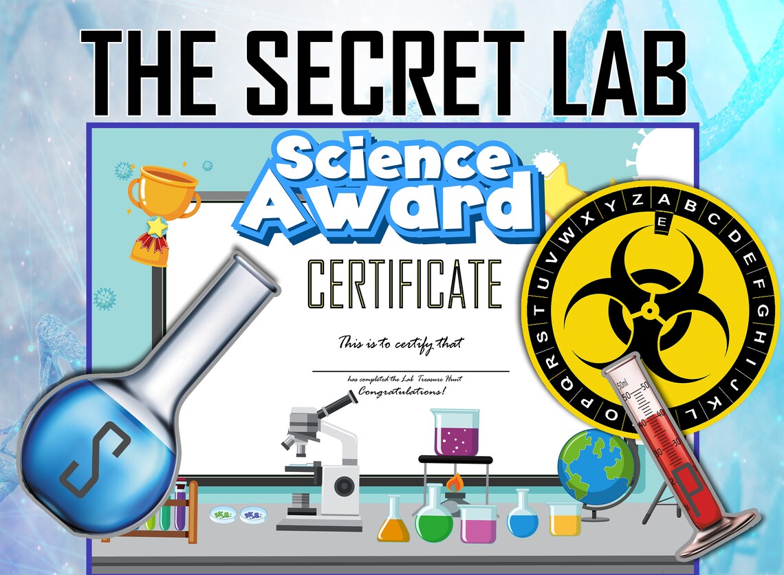 SECRET LAB Treasure Hunt Kids Game Scavenger Hunt Party | Etsy