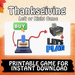 Thanksgiving Left Right Game, Thanksgiving Gratitude Game Thanksgiving ...