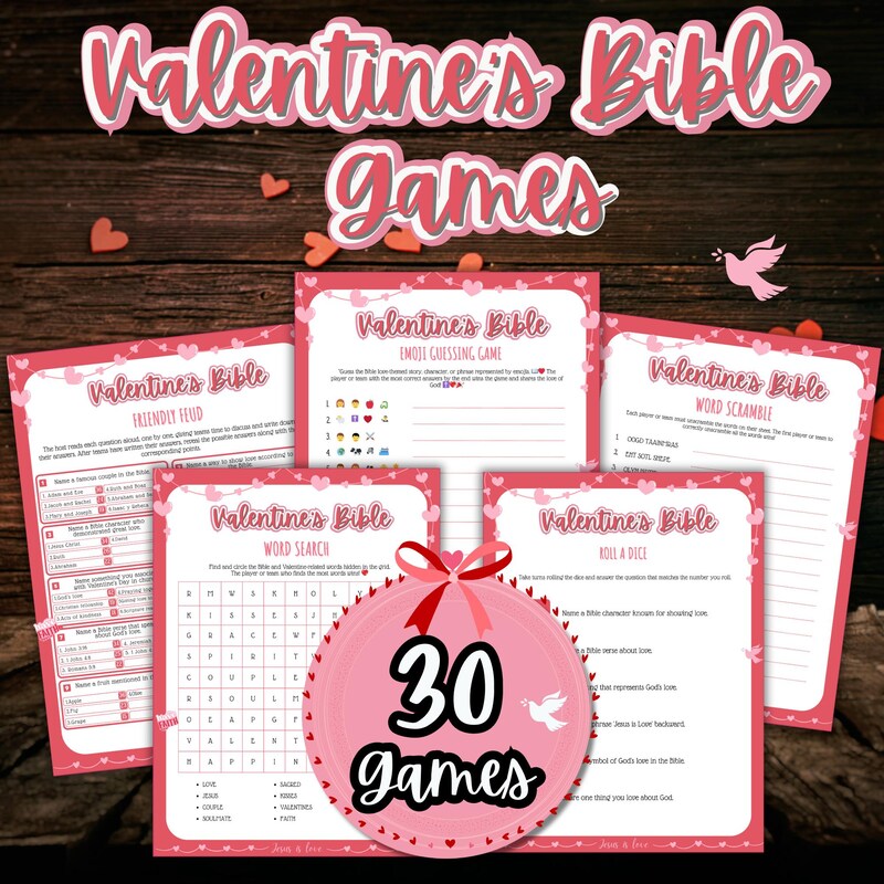 Bible Valentine Games - Etsy