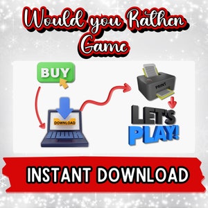 Christmas Would You Rather Game Printable, This or That Game Christmas ...