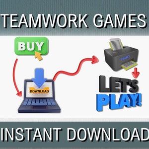 Team Building Games for Work Bundle Ice Breaker Bingo Work Scavenger ...