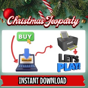 Christmas Jeopardy Game Printable Christmas Trivia Game Holiday Trivia ...