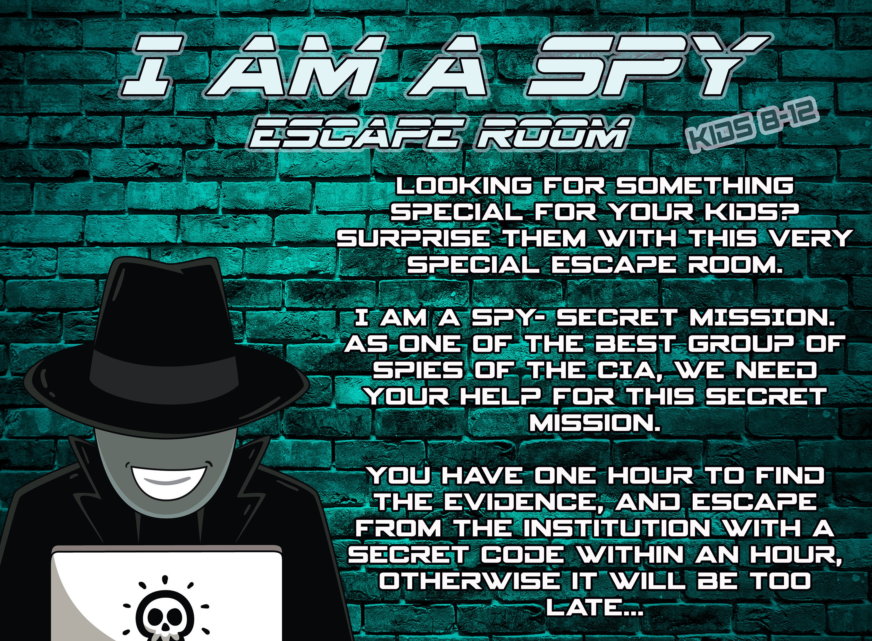 Kids Escape Room I AM A SPY Secret Mission Game Party Top - Etsy Canada