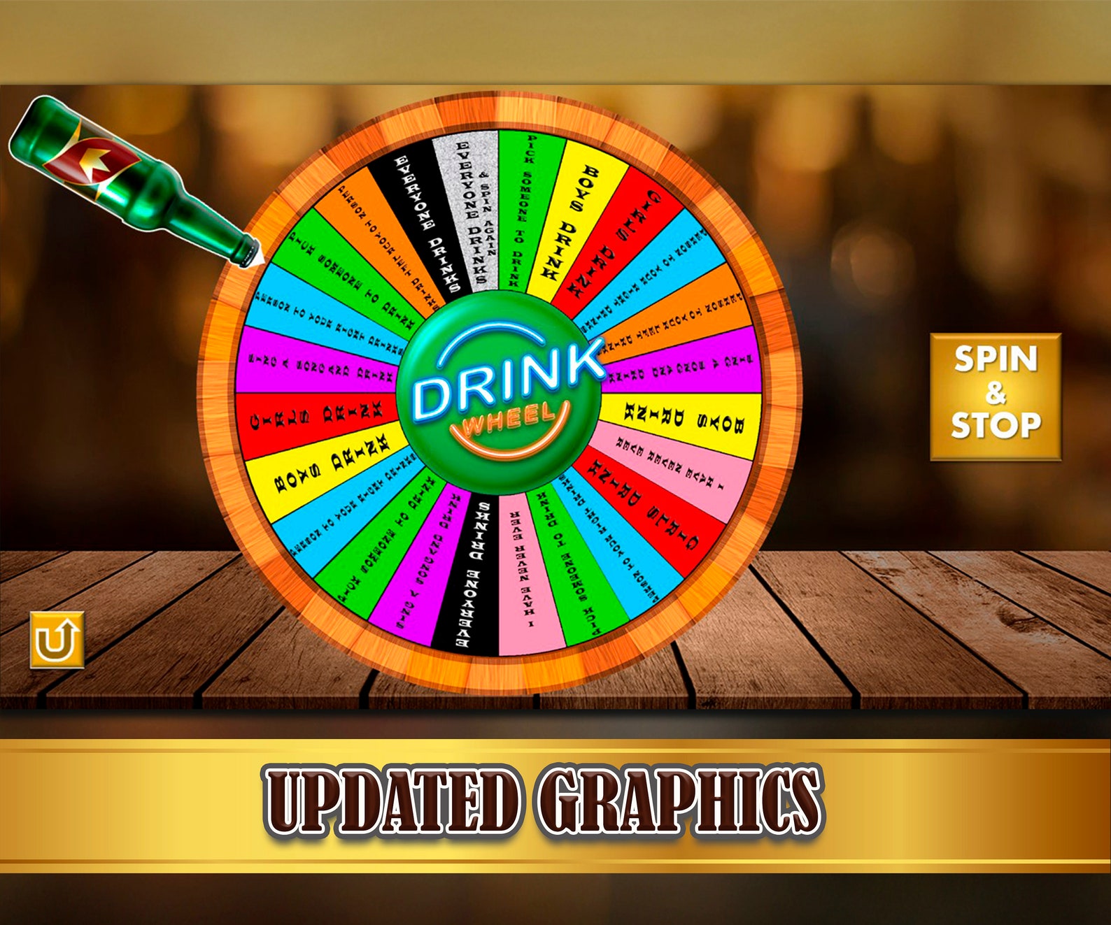 Drinking Game Drink Wheel Virtual Powerpoint Zoom Funny - Etsy