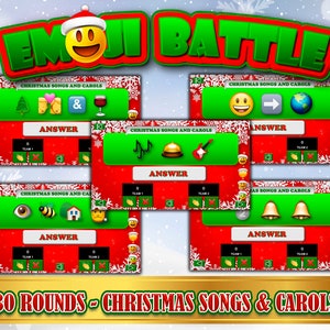 Christmas Emoji Quiz, 3 Games, Emoji Movie, Emoji Songs Carols, Guess ...