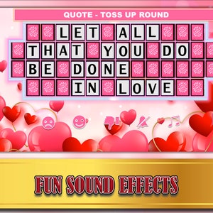 Valentines Day Game Spinning Wheel Spin Wheel Game - Etsy