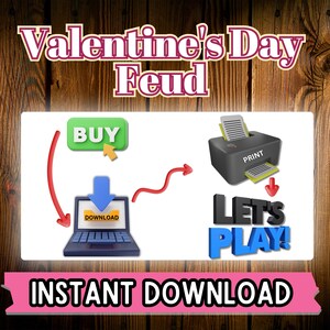 Valentines Day Feud Game Printable, Family Feud Game Galentines Day ...