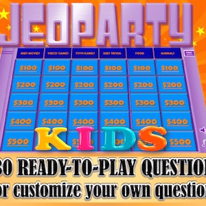 Kids Trivia Game Jeoparty Quiz Activities for Kids Games to Play on ...